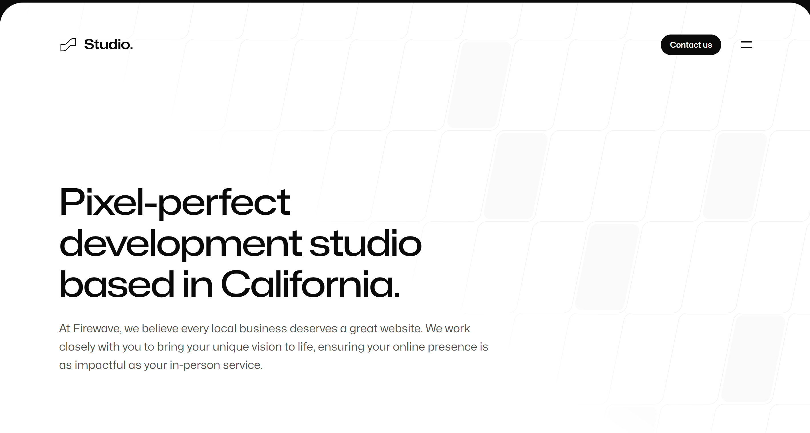 Firewave - Pixel-perfect development studio based in California